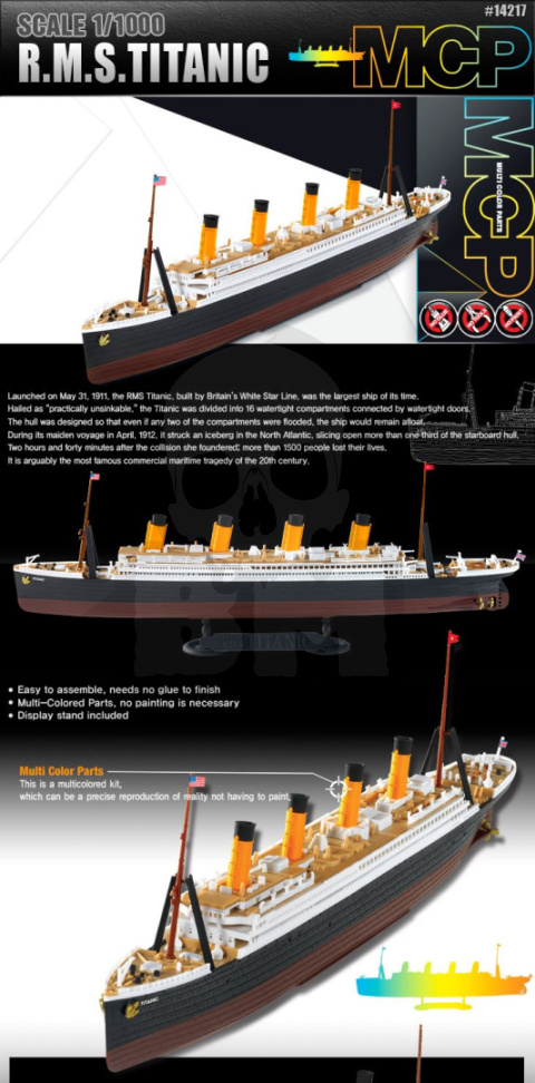 Battle-Models > Academy 14217 R.M.S. Titanic - MCP 1:1000